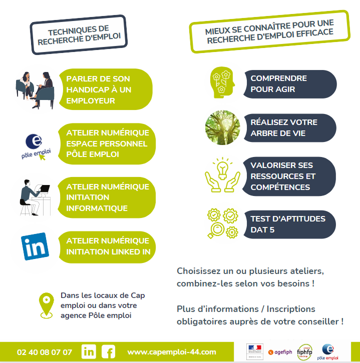 Les ateliers Cap emploi - Cap emploi 44